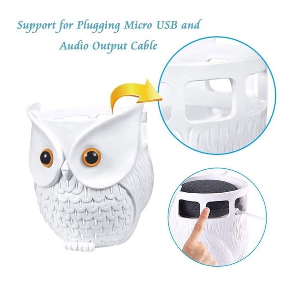 Other | Ceramic Owl Statue Figure Amazon Alexa Echo Speaker Stand Mount ...